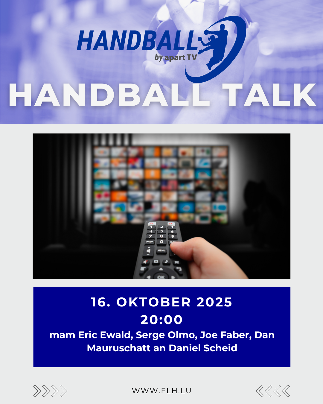 FLH - Letzebuerger Handballfederatioun: 📣 Handball-Fans opgepasst! 🤾‍♂️🔥